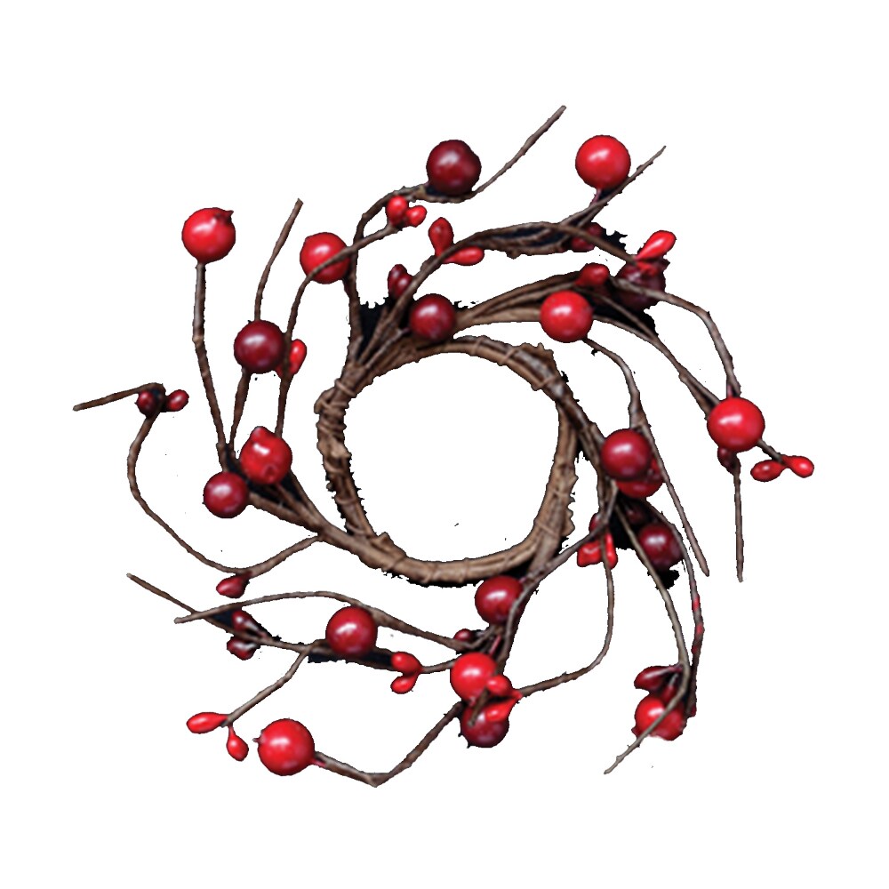 Assorted Berry and Pip Ring – Bold Burgundy & Red Berries on Brown Wire ...