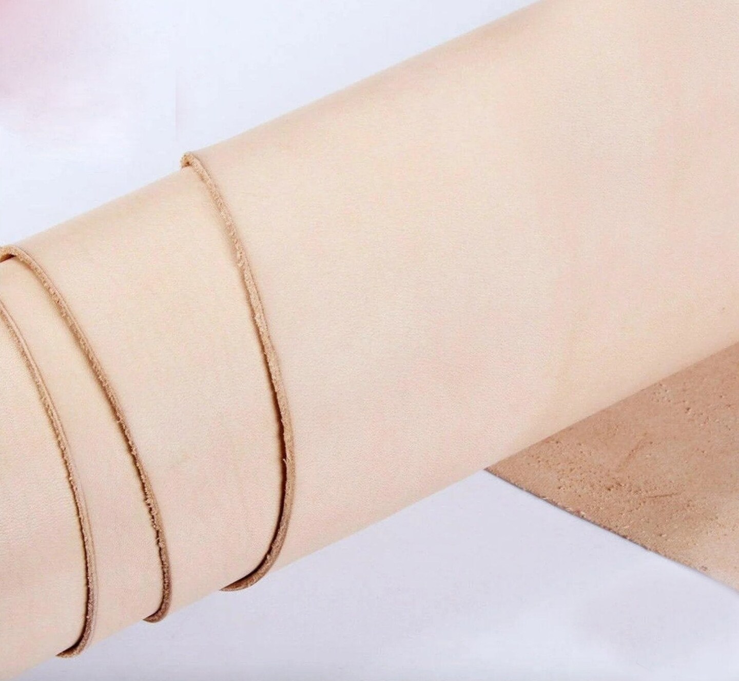 ELW Veg Tanned Leather Shoulder 2/3 oz. (.8-1.2mm) Light Weight 100% ...