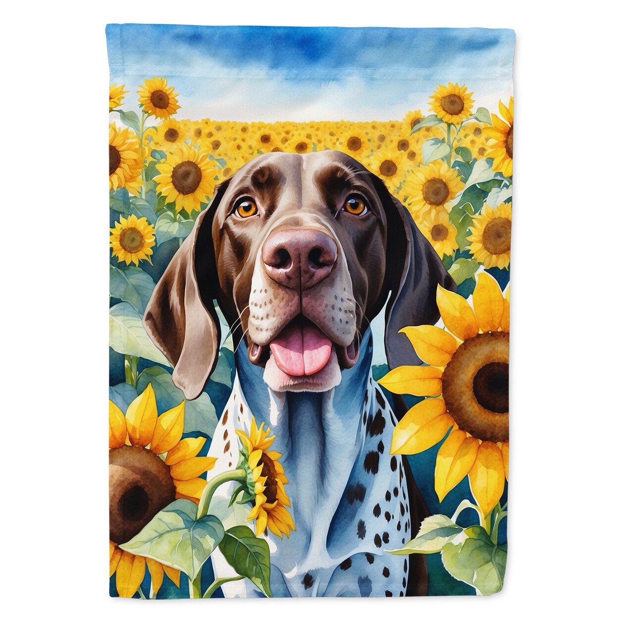 German Shorthaired Pointer In Sunflowers Garden Flag | Michaels