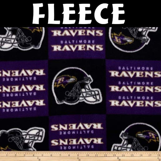 Licensed NFL Baltimore Ravens Block Fleece 6386-D | Michaels