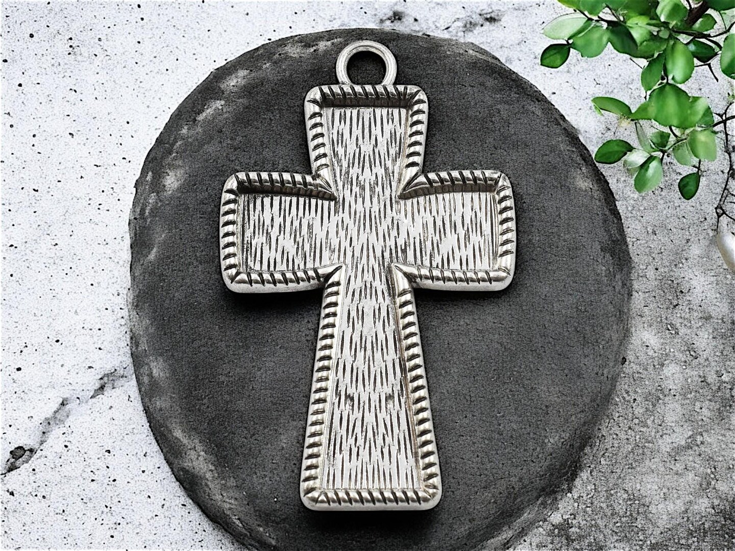 *2* 70x43mm Open Front Cross Pendants - Silver, Bronze or Copper, Color ...