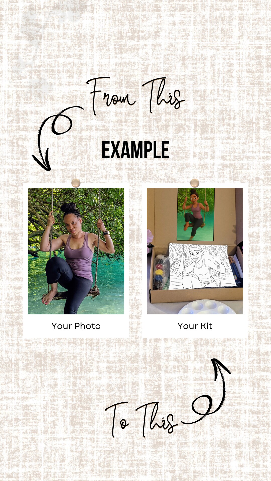 Disney-Style Custom Portrait Kit | Personalized Photo-to-Cartoon Art ...