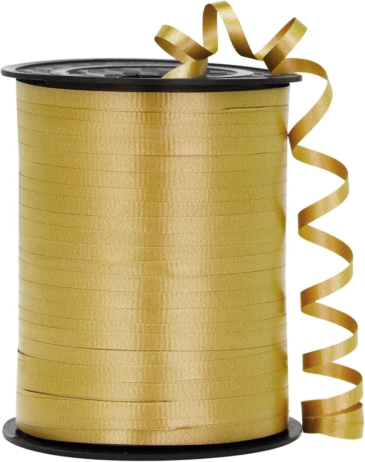 Gold Ribbon - 500 Yard Crimped Curly Gold Ribbon for Gift Wrapping ...