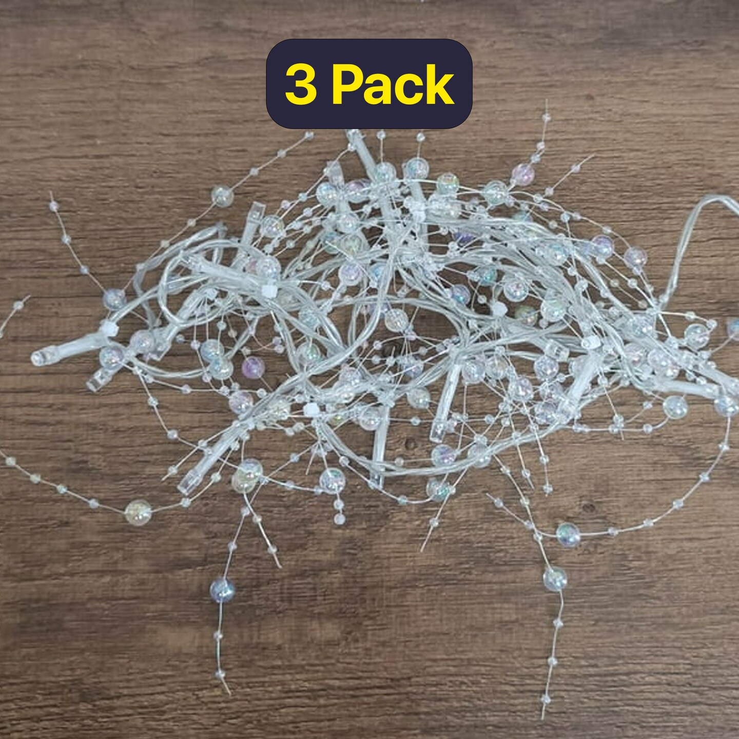 20 LED Pearl Cluster Beads String Lights – Battery Operated | Michaels