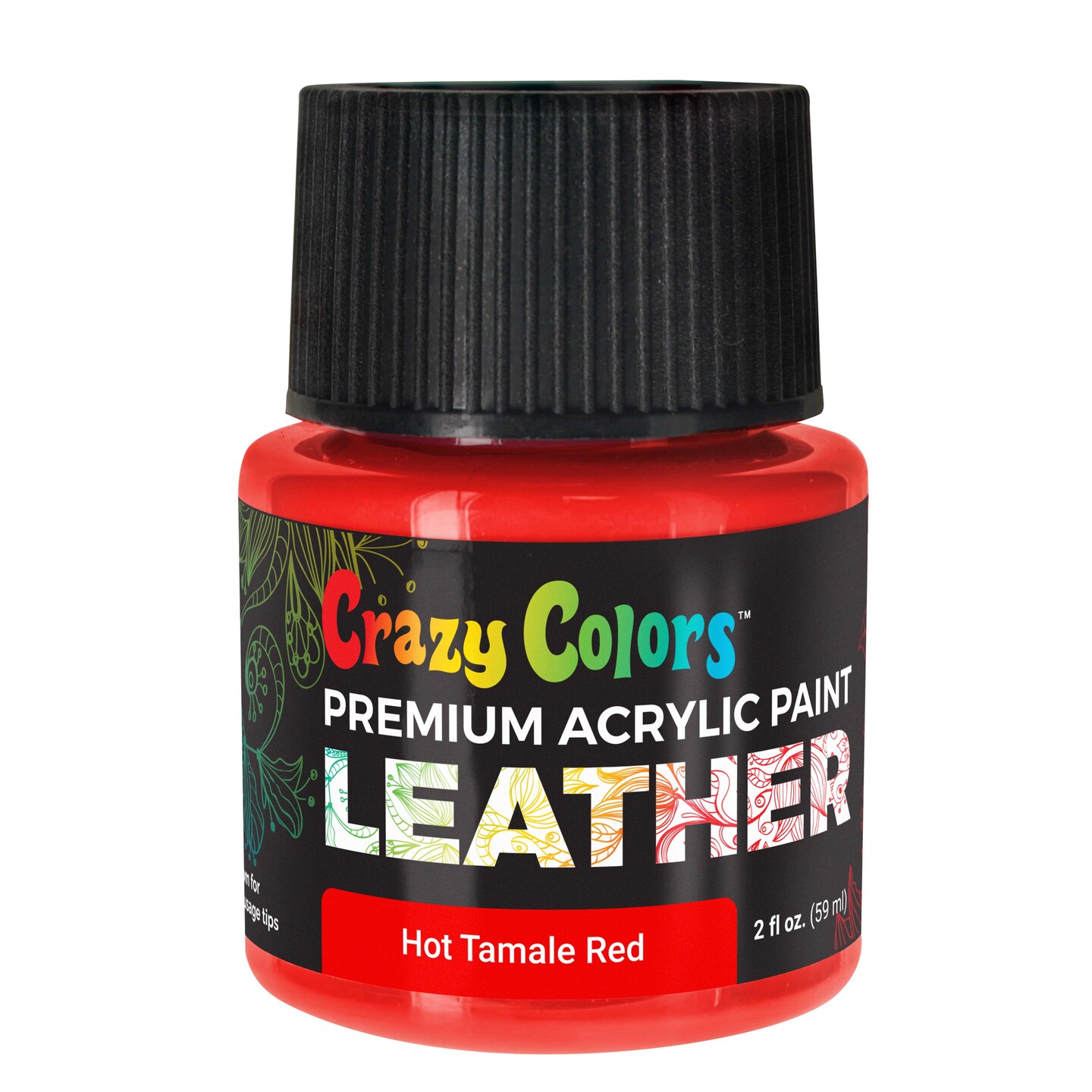 Hot Tamale Red Premium Acrylic Leather and Shoe Paint, 2 oz Bottle ...