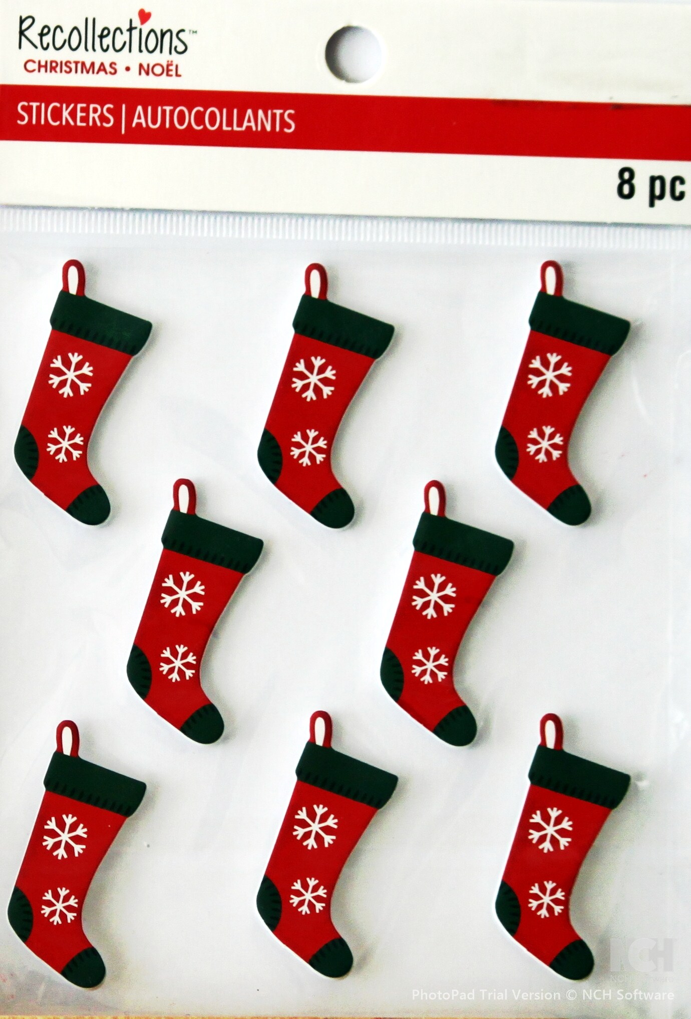 Recollections Christmas Stockings Dimensional Foam Stickers | Michaels