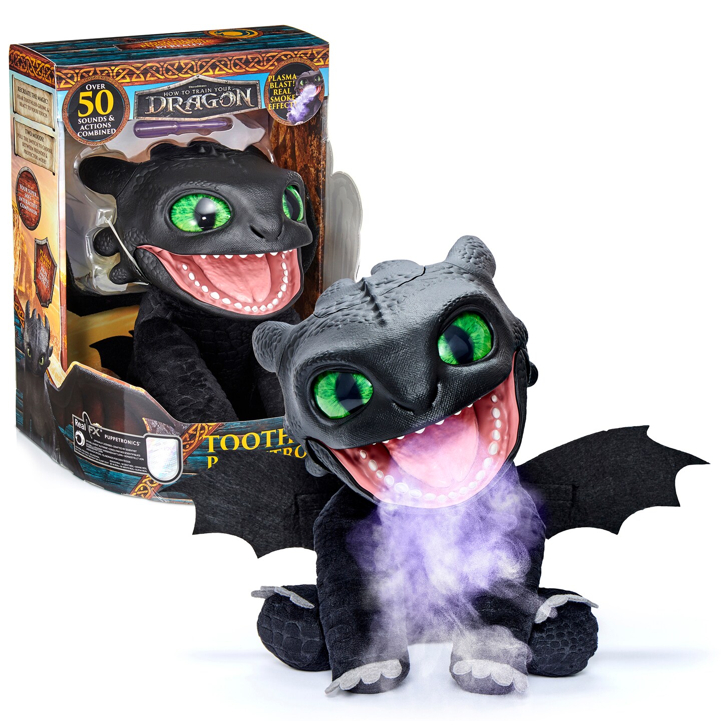 WOW! STUFF How To Train Your Dragon: Toothless Puppetronic by RealFX ...