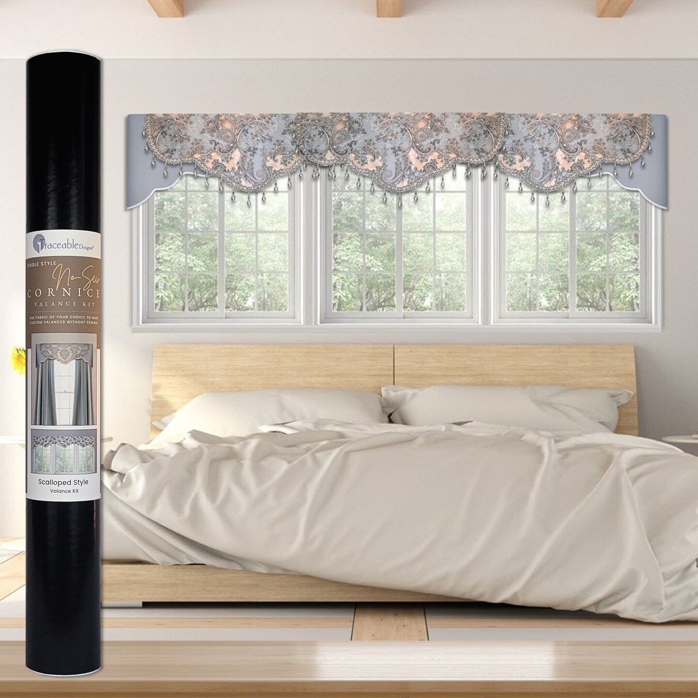 Scalloped Cornice-Valance Kit – Make Perfectly Shaped Window Treatments ...