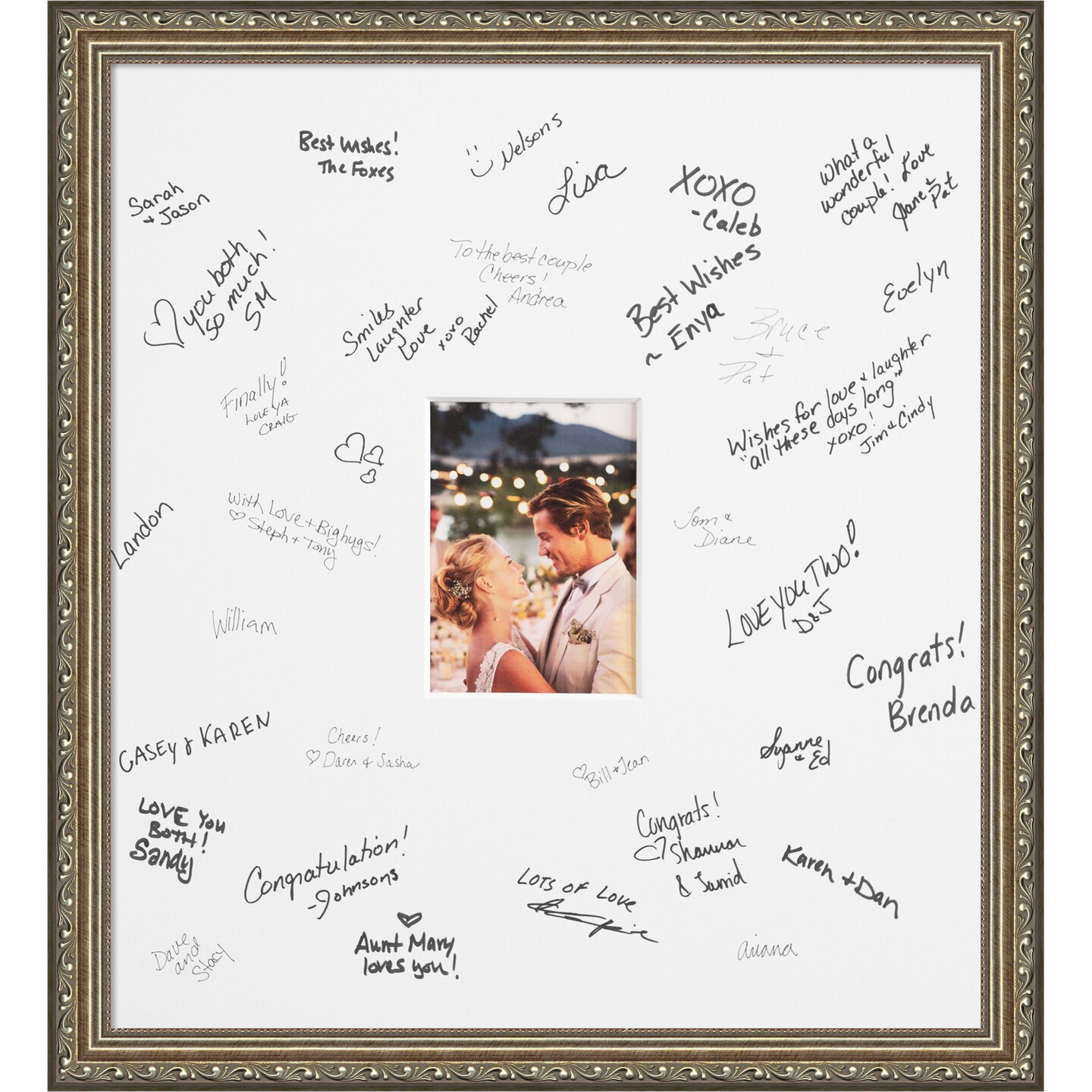Parisian Signature Mat Picture Frame, Photo Frame Wedding Guest Book ...