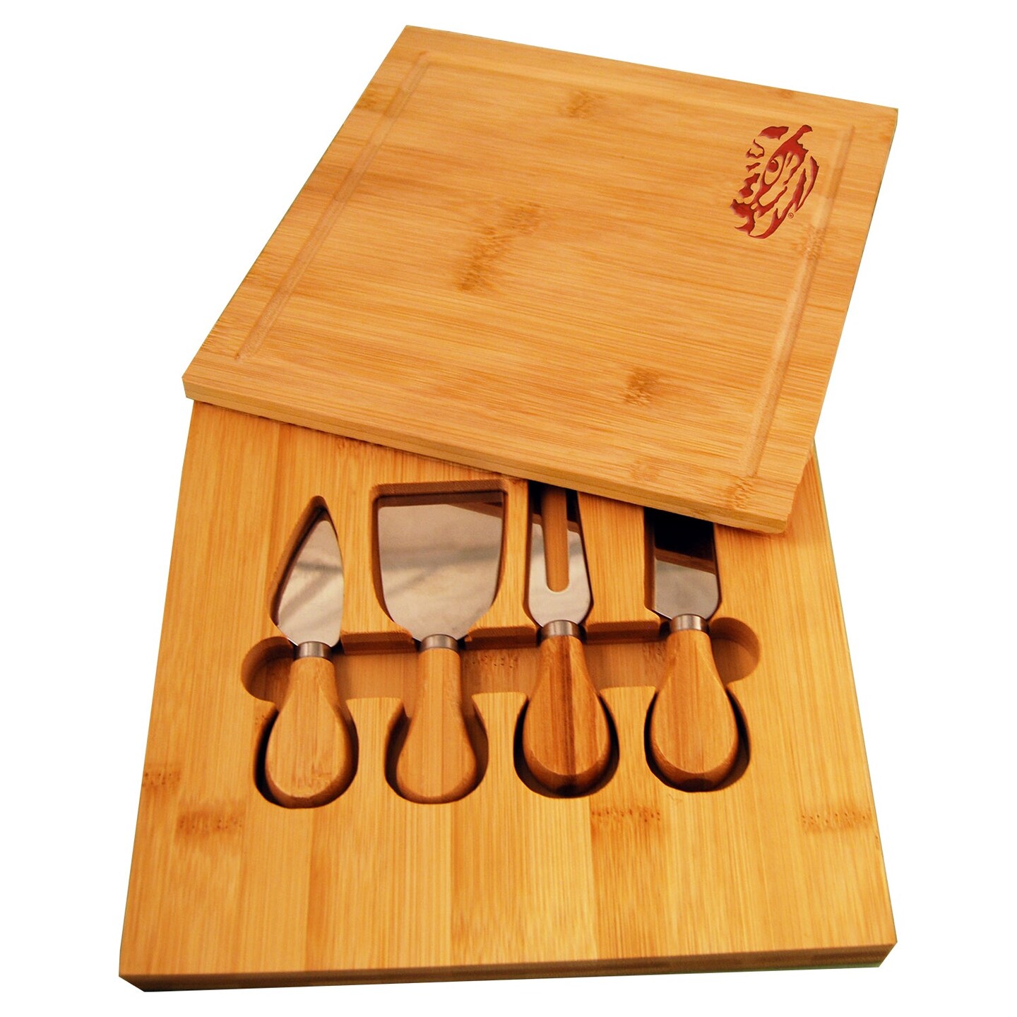 Bamboo Cutting Board with Utensils | LSU Tigers | Michaels