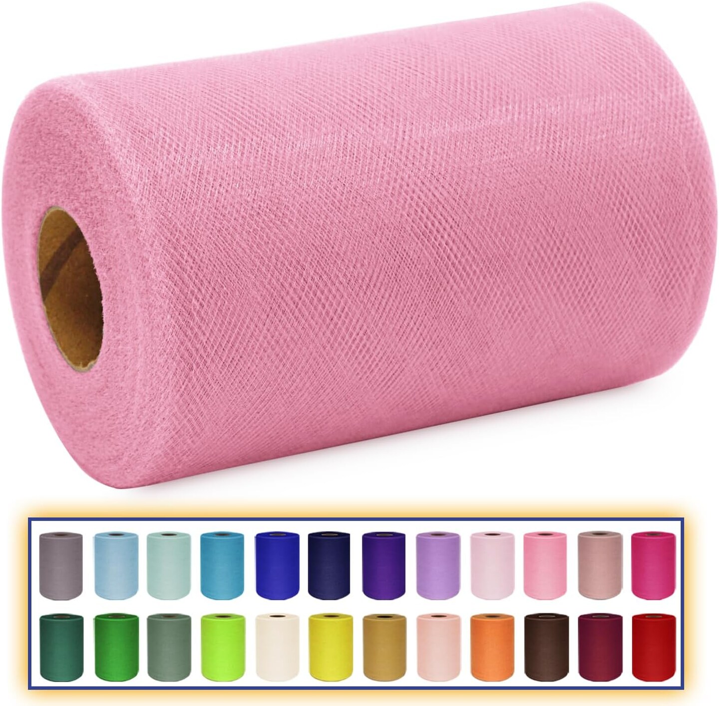 Pink Tulle Fabric Roll Matte Tulle Ribbon Netting Mesh Spool | Michaels