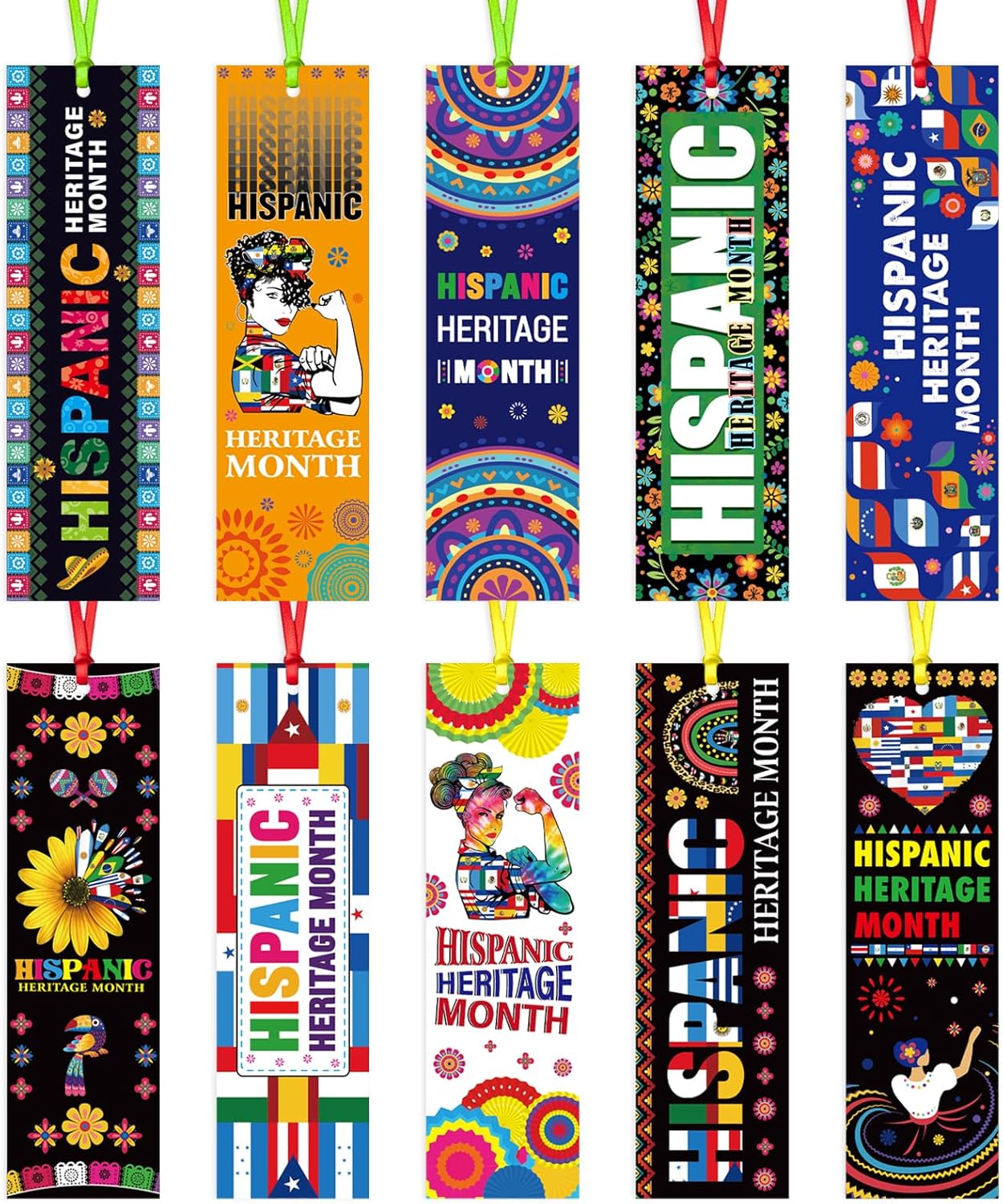 Hispanic Heritage Month Bookmark (Black) | Michaels