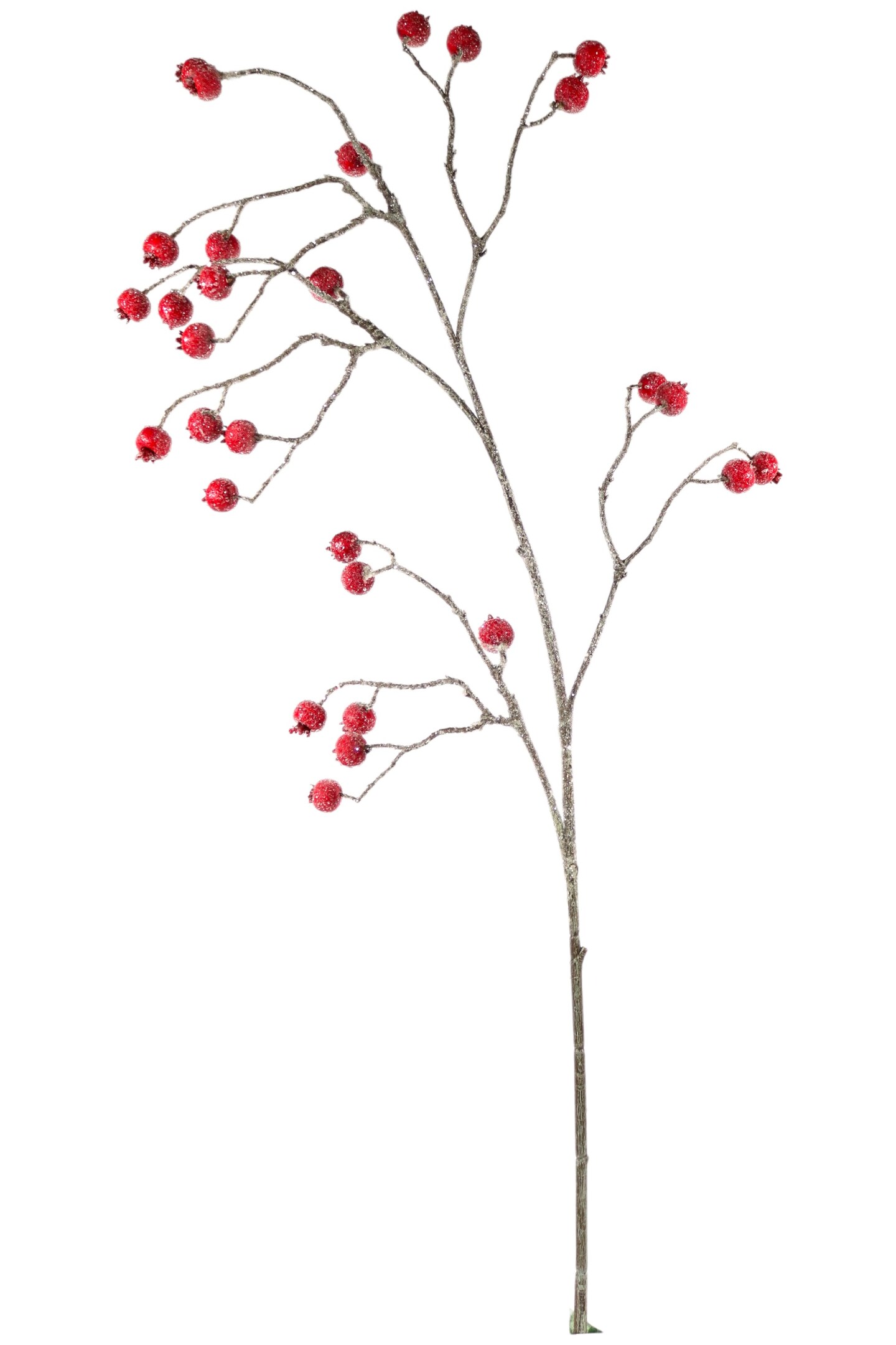 41" Iced Berry Spray – Artificial Decorative Berry Stems, Frosted ...