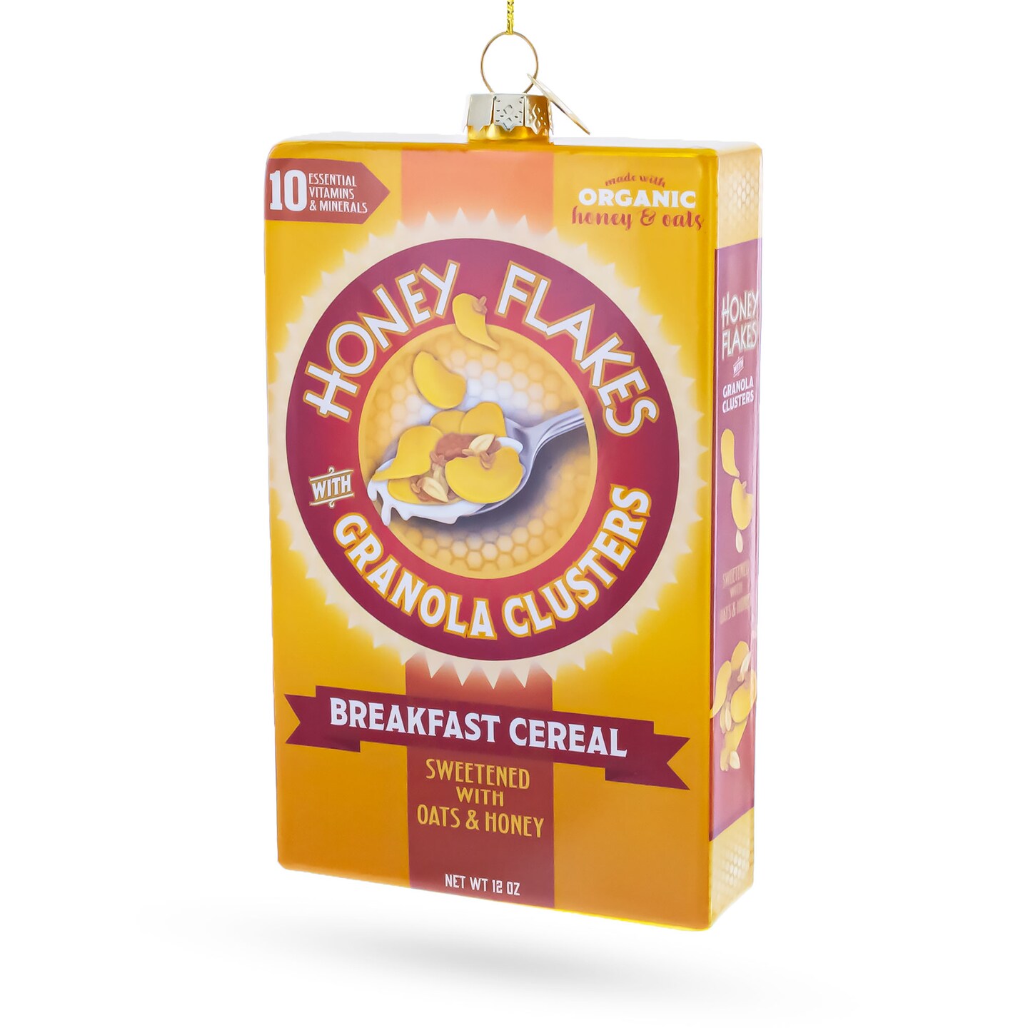 Honey Flakes Granola Cereal Glass Christmas Ornament | Michaels