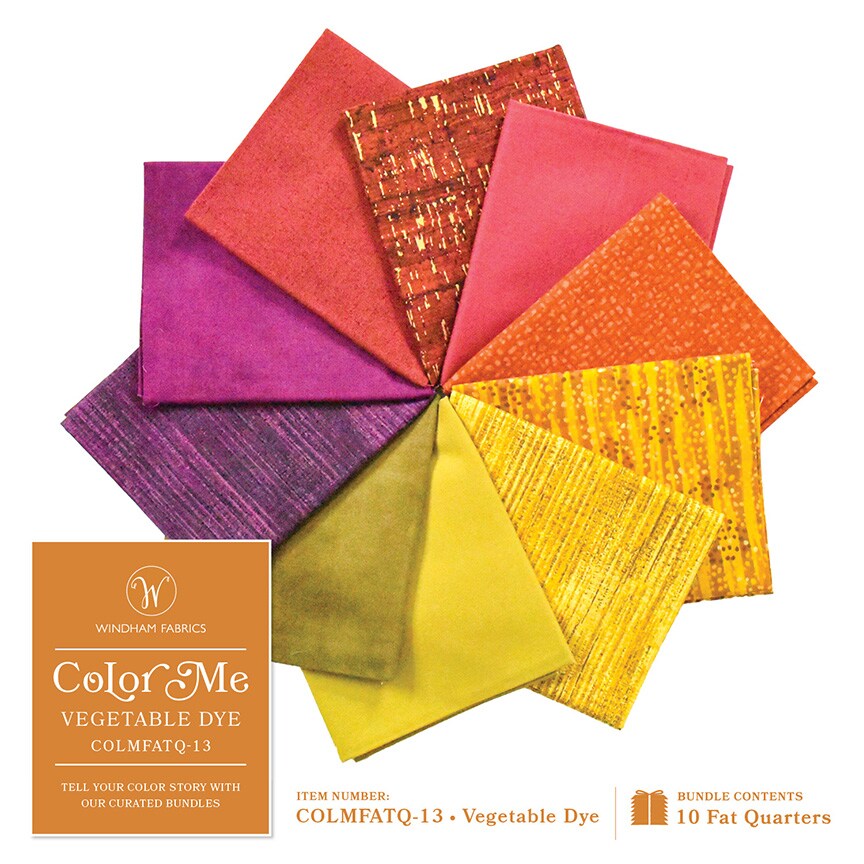 Color Me Fat Quarter Bundle in Vegetable Dye by Windham for Windham ...