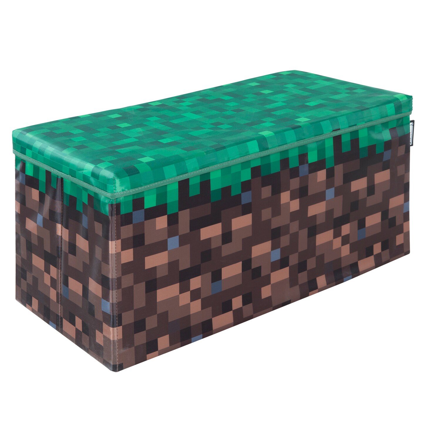 Minecraft: Bench Storage Box - Large - Pixel Grass Block, Collapsible ...