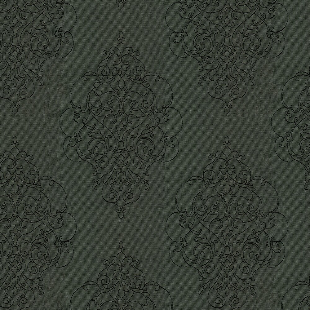 Graphite - Gray Black Large Scale, Traditional Upholstery Fabric 54 in ...