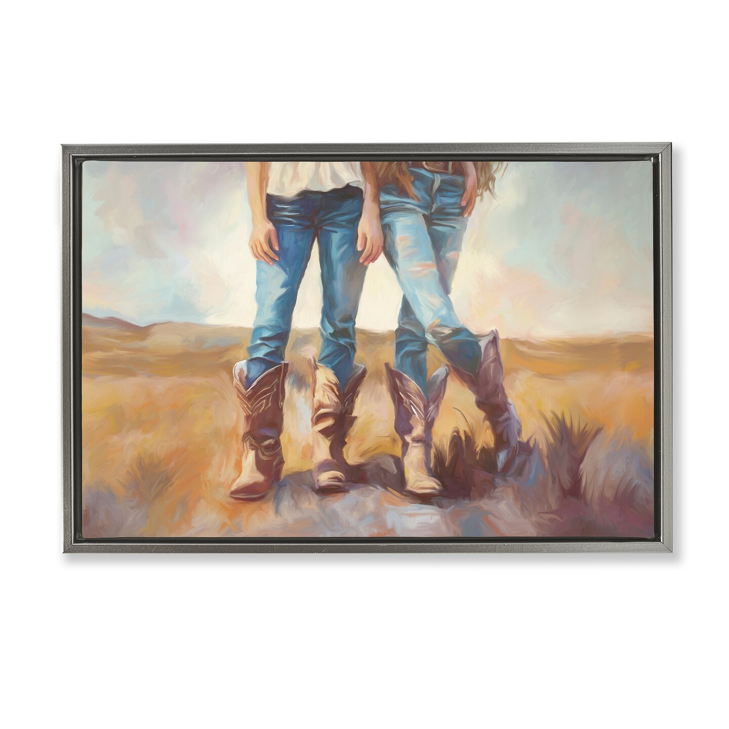 Stupell Industries All About The Cowboy Boots Floating Frame, design by ...