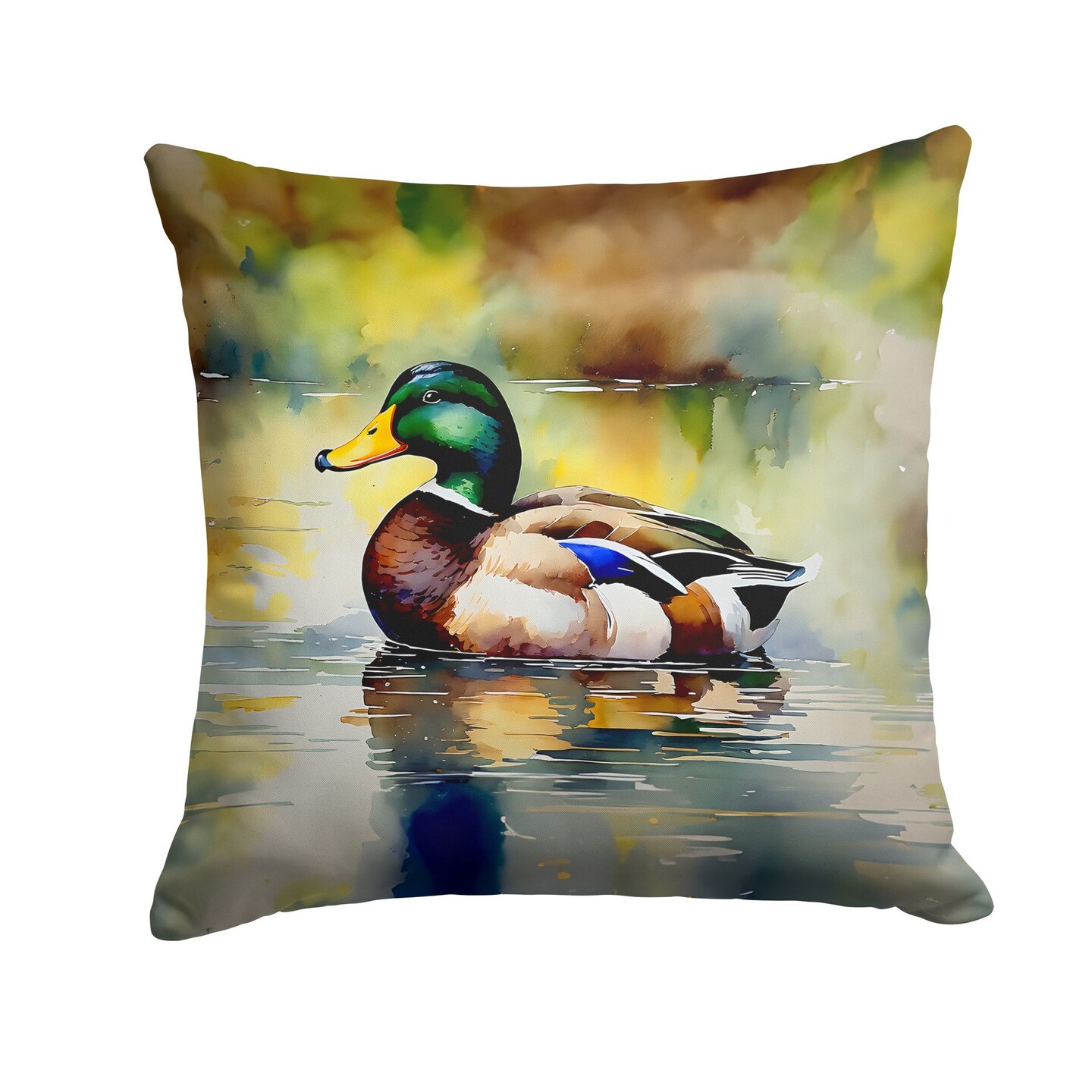 Edge Collections - 18" x 18" - Multicolor - Mallard Decorative Pillow ...