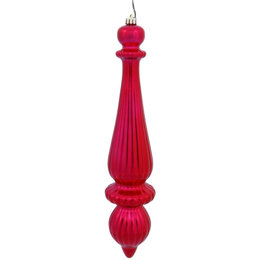 Vickerman 14" Red Matte Finial Drop UV Dril 2/Bg - N150803DMV | Michaels