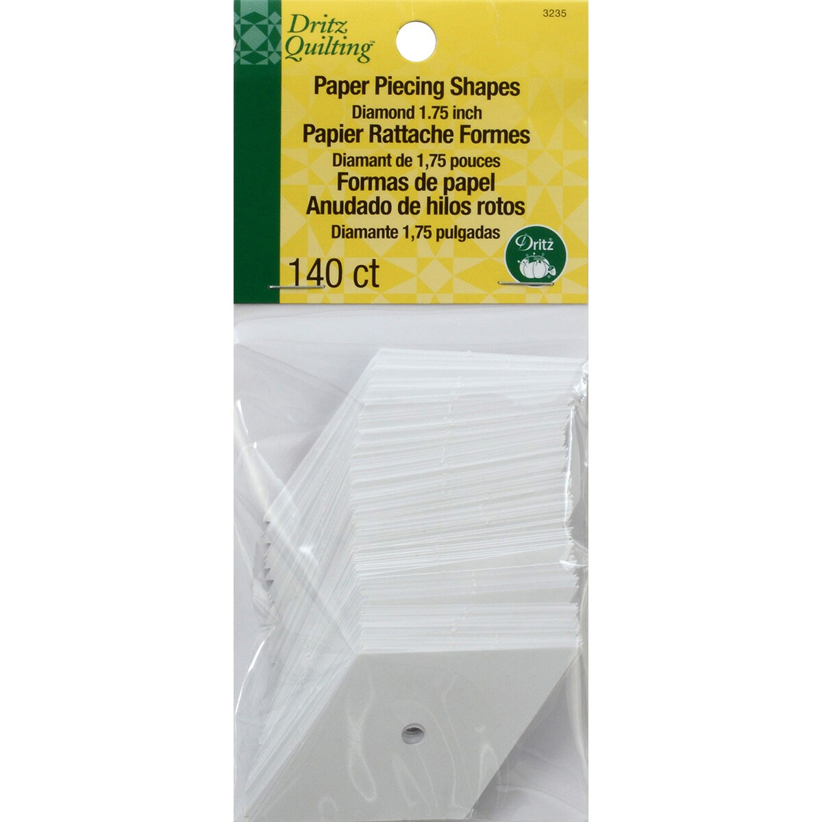 Dritz Quilting Paper Piecing 60 Degree Diamond 140/Pkg-1.75" | Michaels