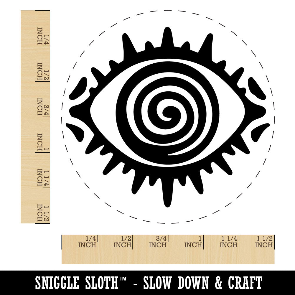 Hypnotic Eye Swirl Pattern Trance Illusion Perception Self-Inking ...