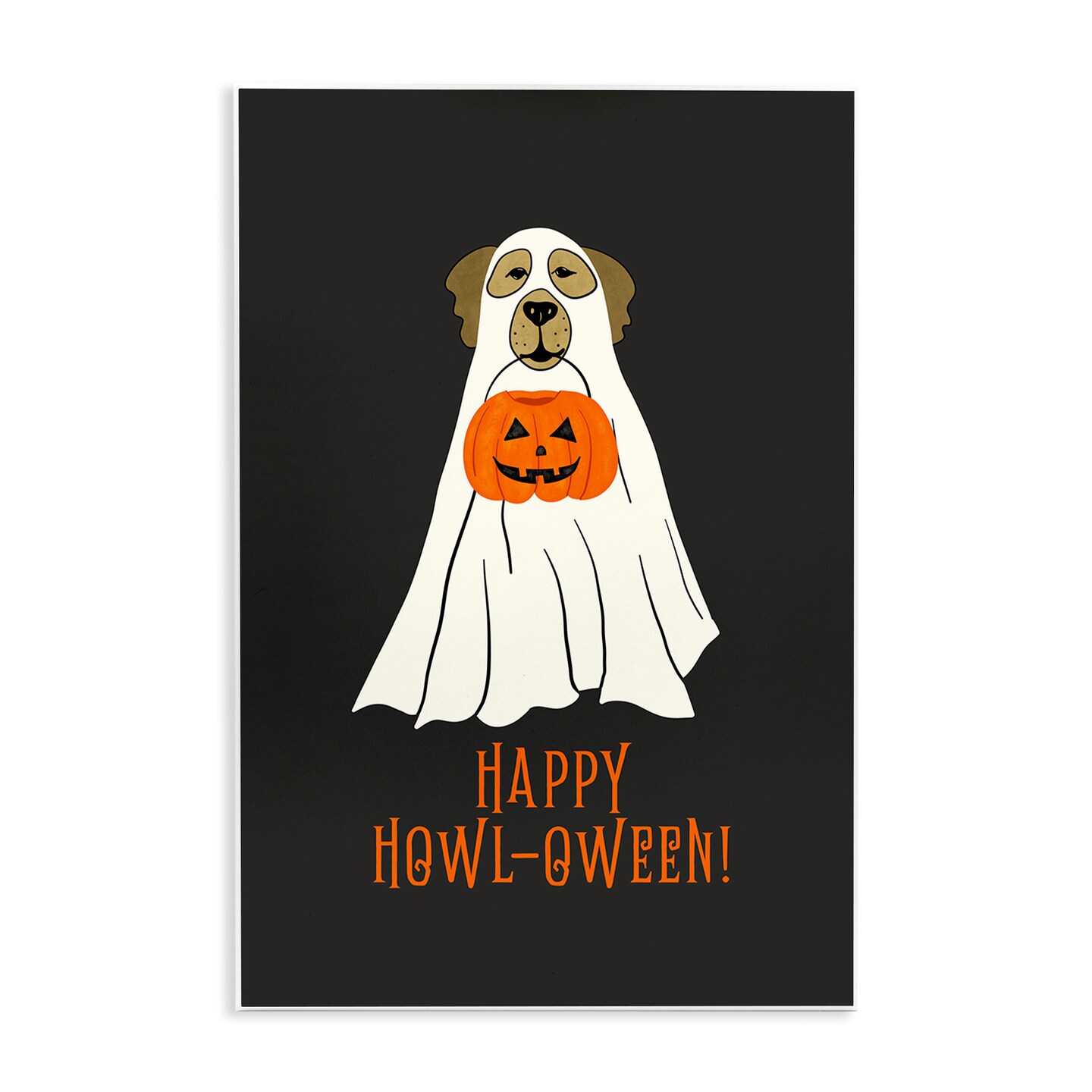 Happy Howl-oween Ghost Dog Wall Plaque Art | Michaels
