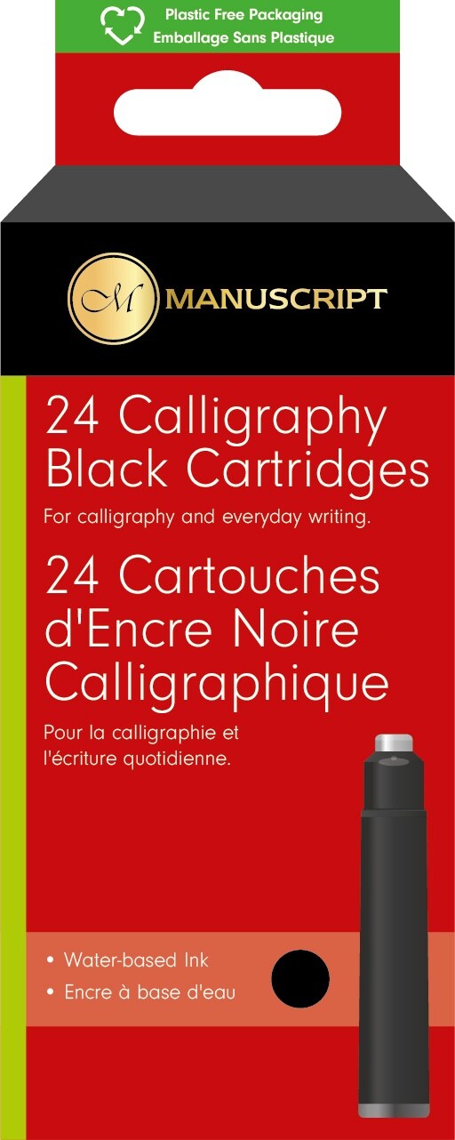 Manuscript Calligraphy Ink Cartridges 24/Pkg-Black | Michaels