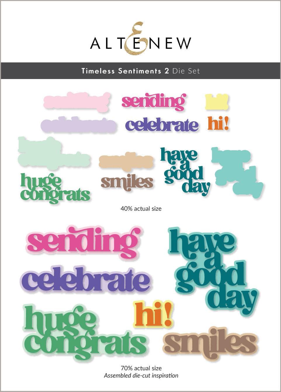 Timeless Sentiments 2 Die Set | Michaels