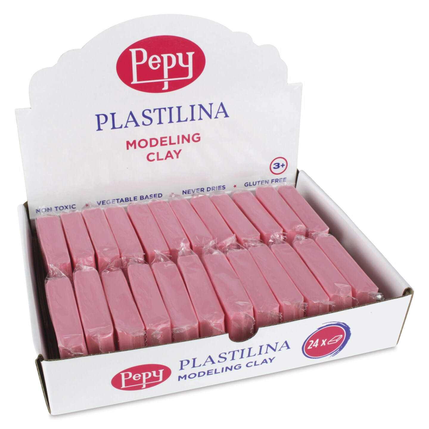 Pepy Plastilina Modeling Clay - Pink, 1.4 oz, Pkg of 24 | Michaels