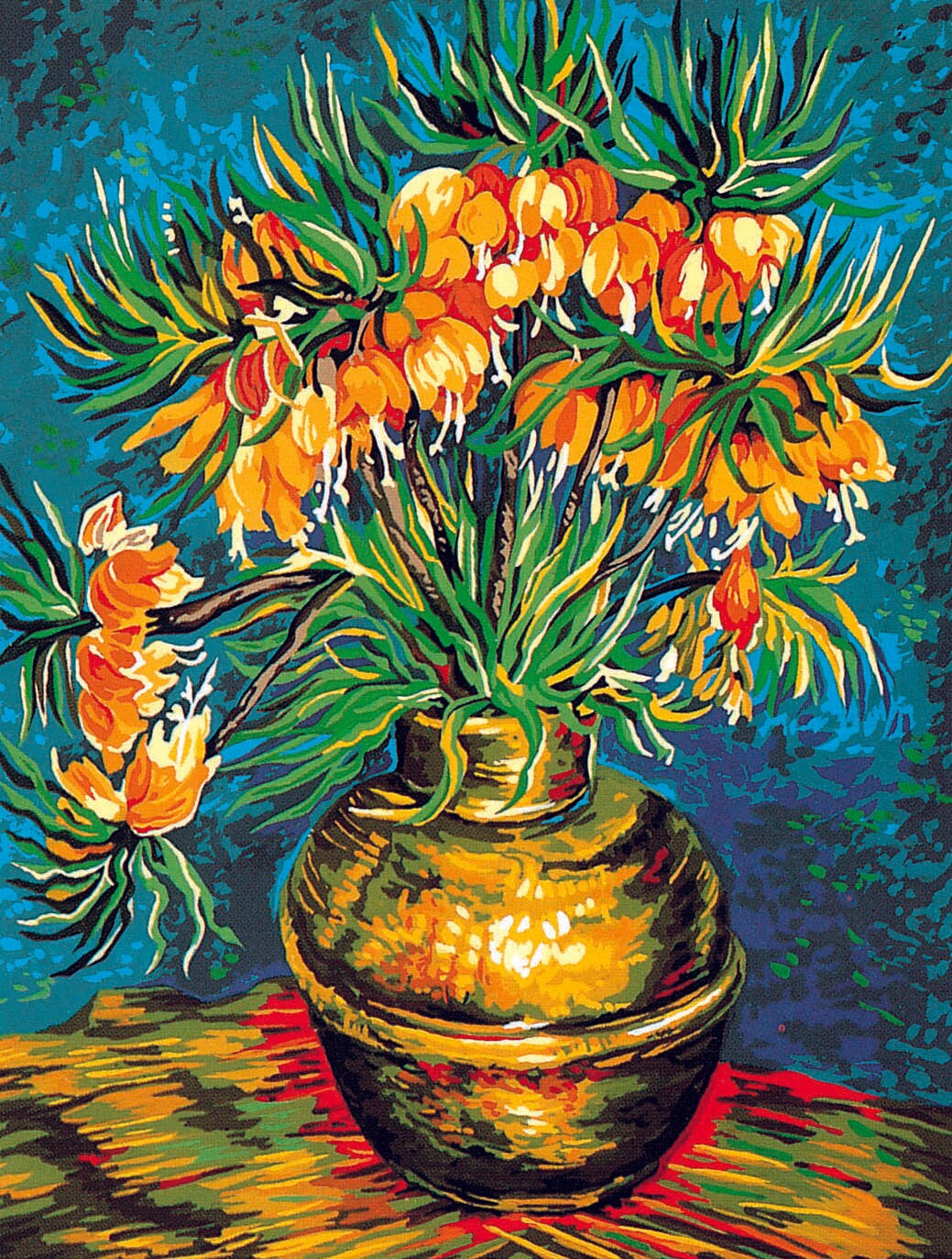 Needlepoint canvas for halfstitch without yarn Canvas The Fritillaries ...