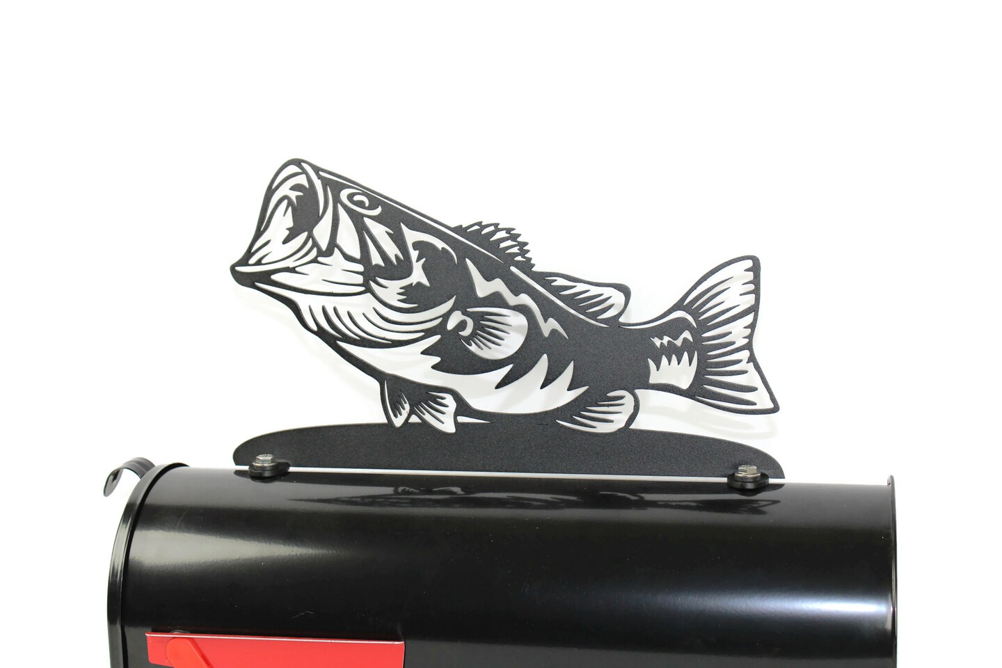 Bass Fish Metal Mailbox Topper 8 Inches Tall - Does Not Include a ...