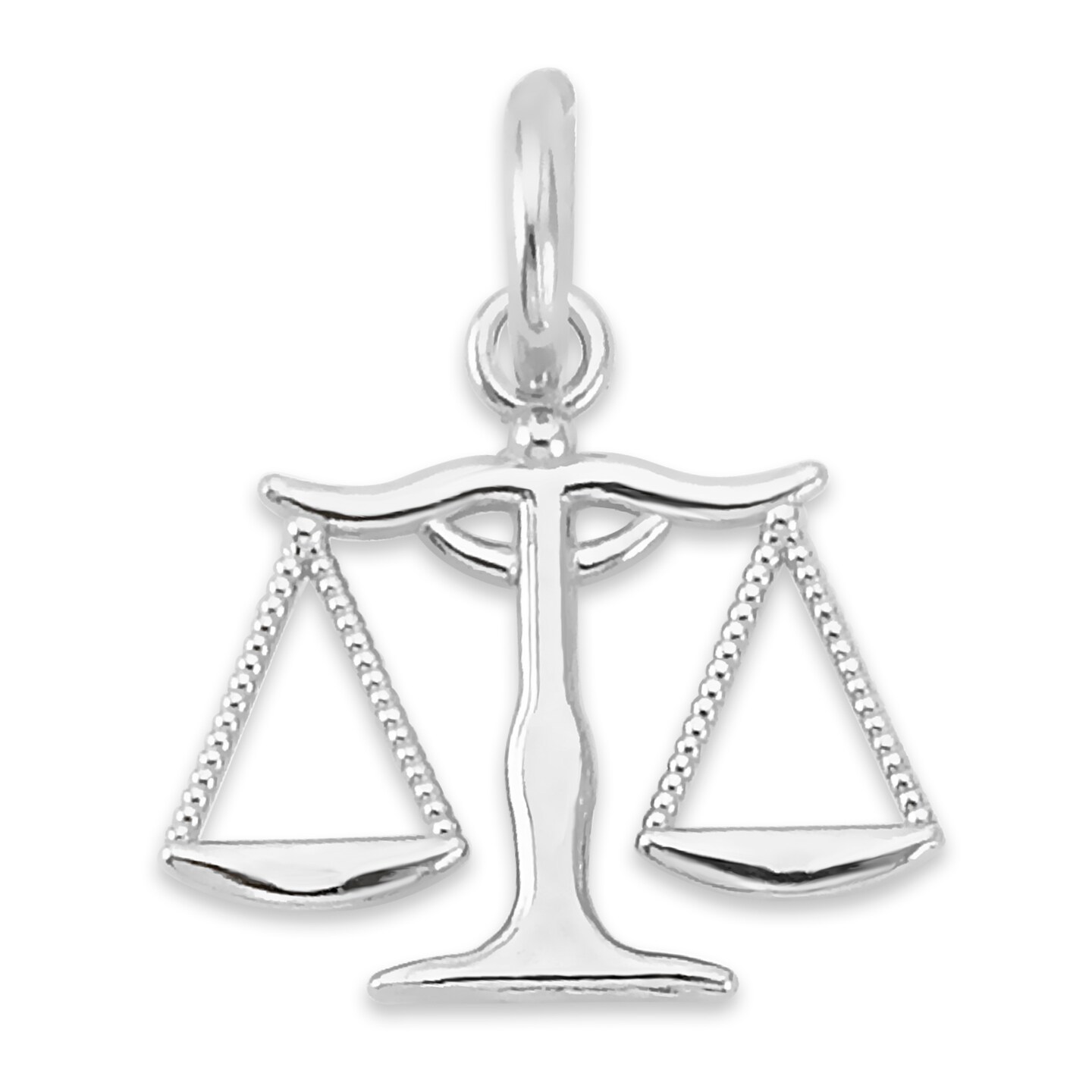 Mini 925 Sterling Silver Libra Scale Charm - Scales of Justice Charm ...