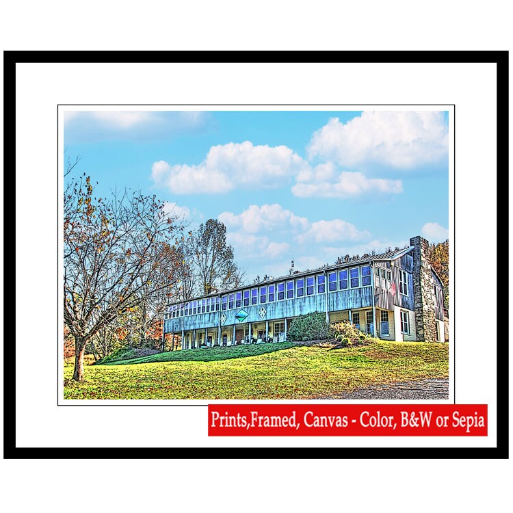 Syria VA Virginia GRAVES MOUNTAIN LODGE Skyline Decor Art Map Art ...