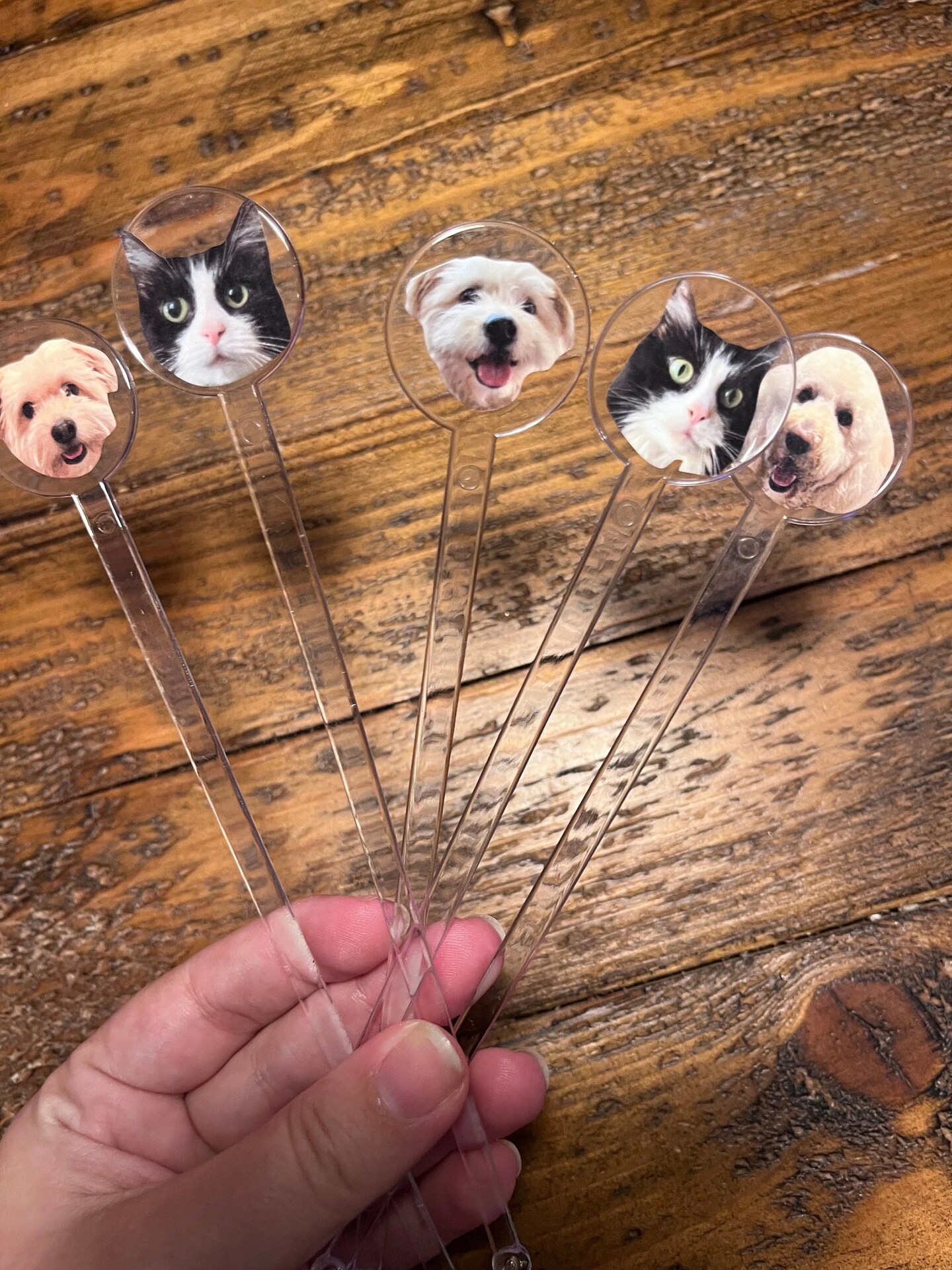 Custom Drink Stirrer, Wedding Drink Stick Stirrer, Dog Cat Pet Face ...