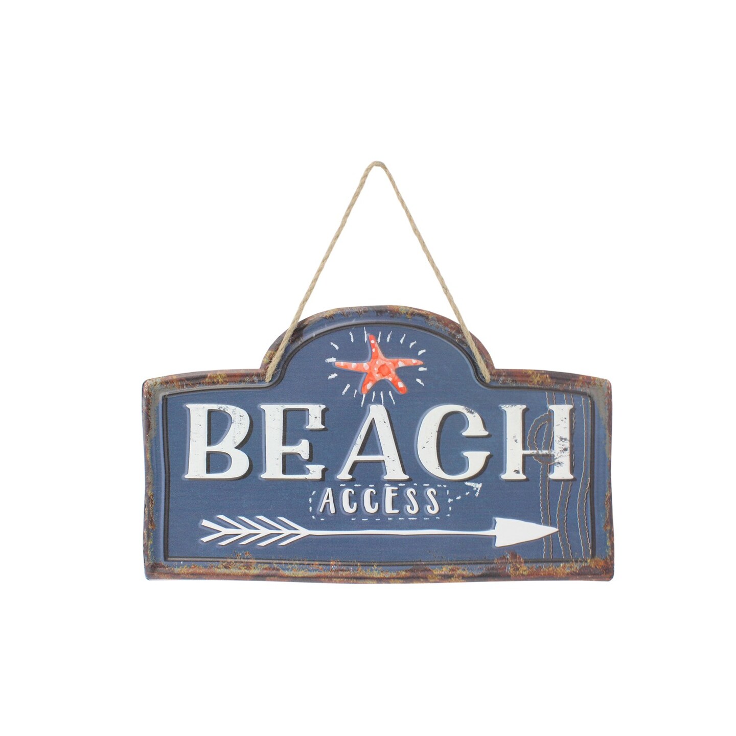 Metal Blue Beach Access Sign 15.13 x 8.88 x 0.19 Inches. | Michaels