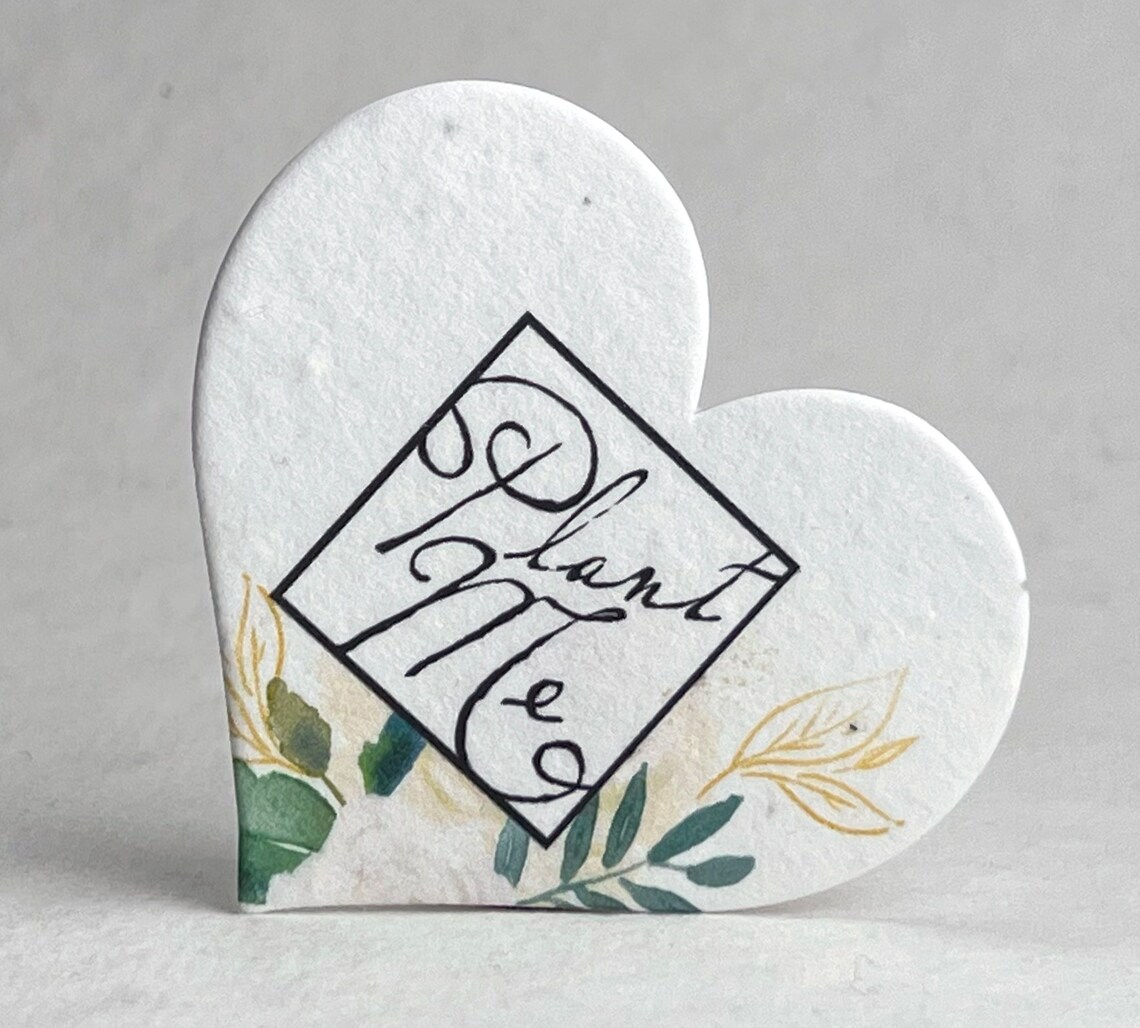 Wildflower Seed Paper Large Hearts - Plant Me Floral Variations ...