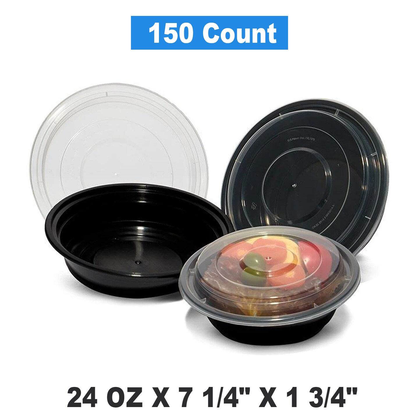 Round PET Container 24 oz x 7 1/4" x 1 3/4" | Michaels