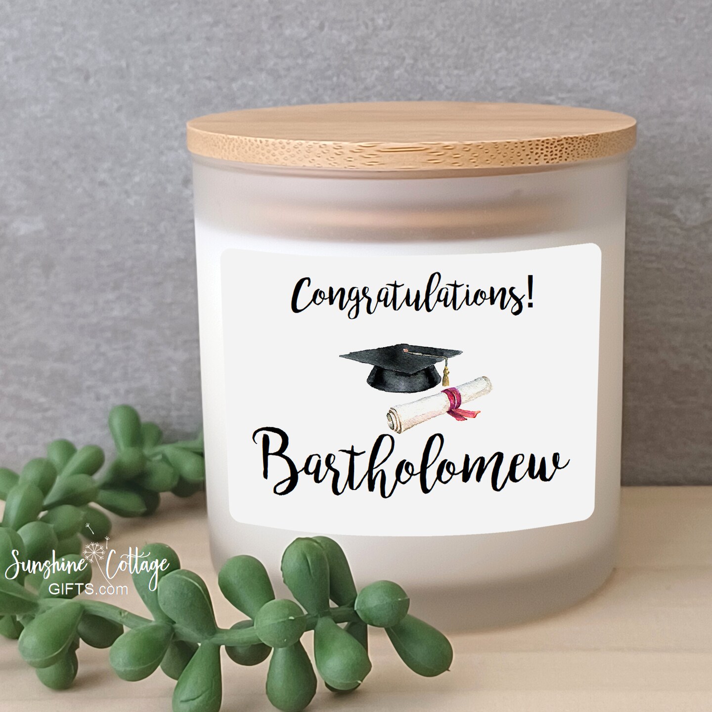 GRADUATION CONGRATULATIONS CANDLE Gift, We Are So Proud Of You ...