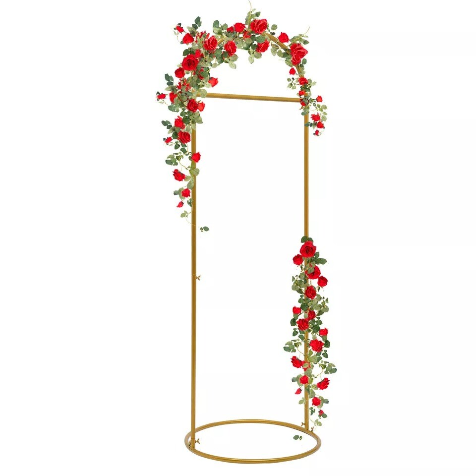 Modern Party Wedding Flower Balloon Arch Frame Metal Backdrop Stand ...