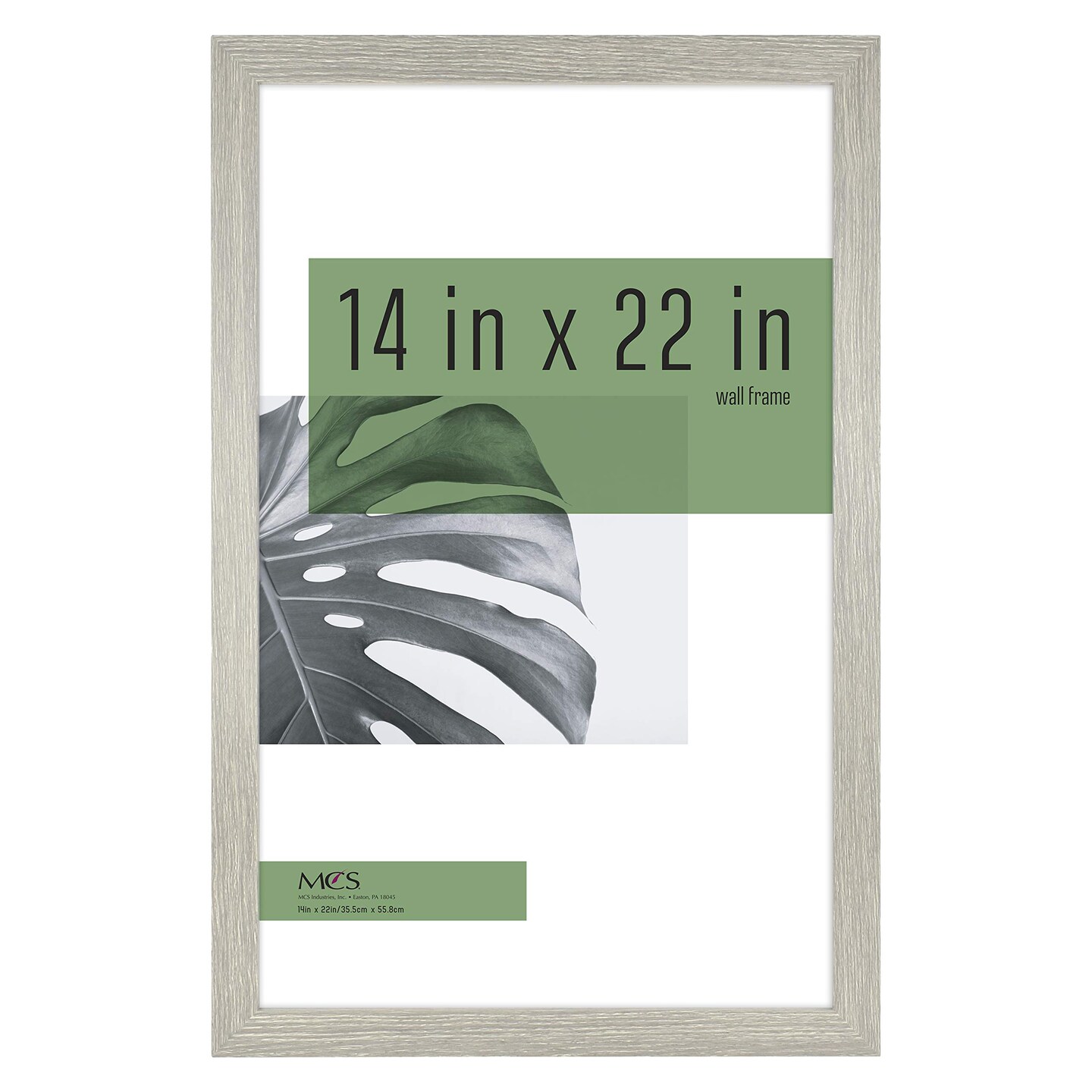 MCS Studio Gallery 14x22 Poster Frame Gray Woodgrain, Vertical ...