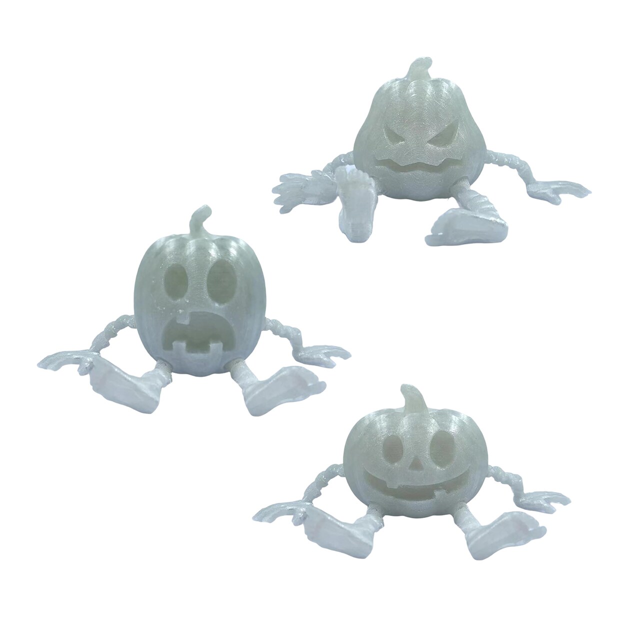 Halloween 3D Printed Pumpkin Figurine Posable Pumpkin Fidget Toy ...
