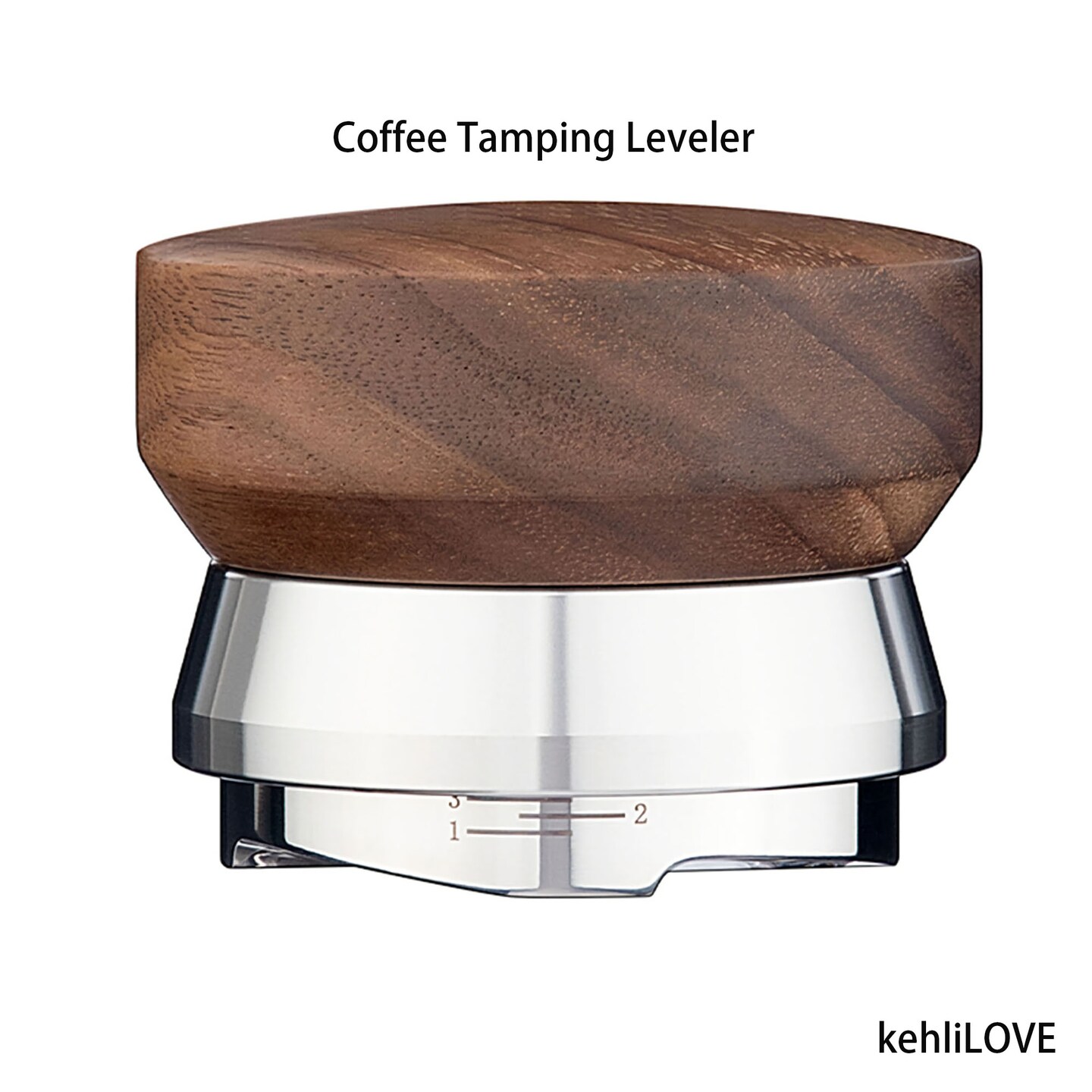 Coffee tamping leveler 51，53 and 58mm made of walnut and stainless ...