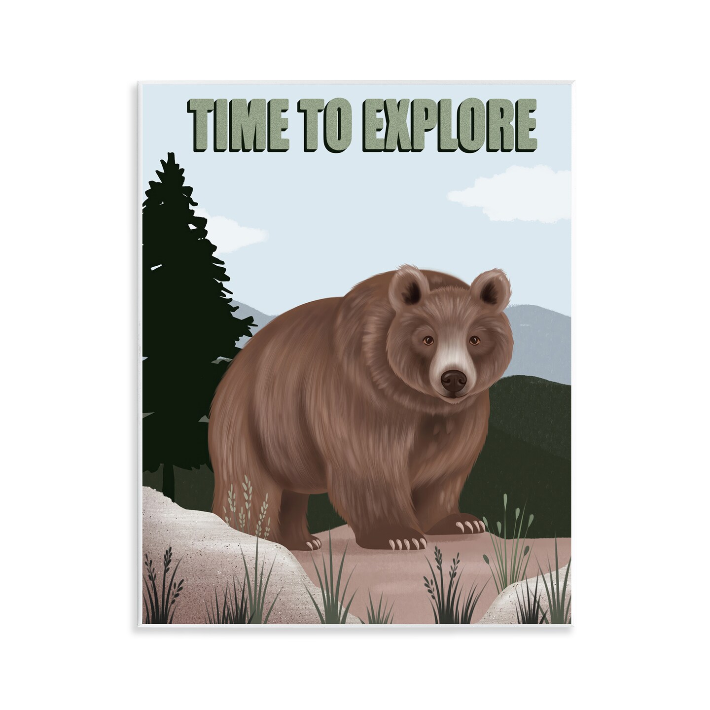 Stupell Industries Adventure Nature & Bear Wall Plaque Art Design by Jo Taylor | Michaels