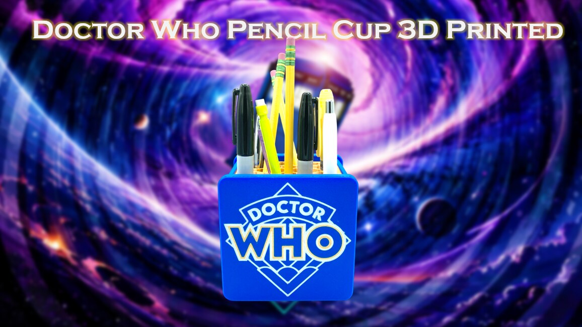 Doctor Who Pencil Cup 3D Printed | MakerPlace by Michaels