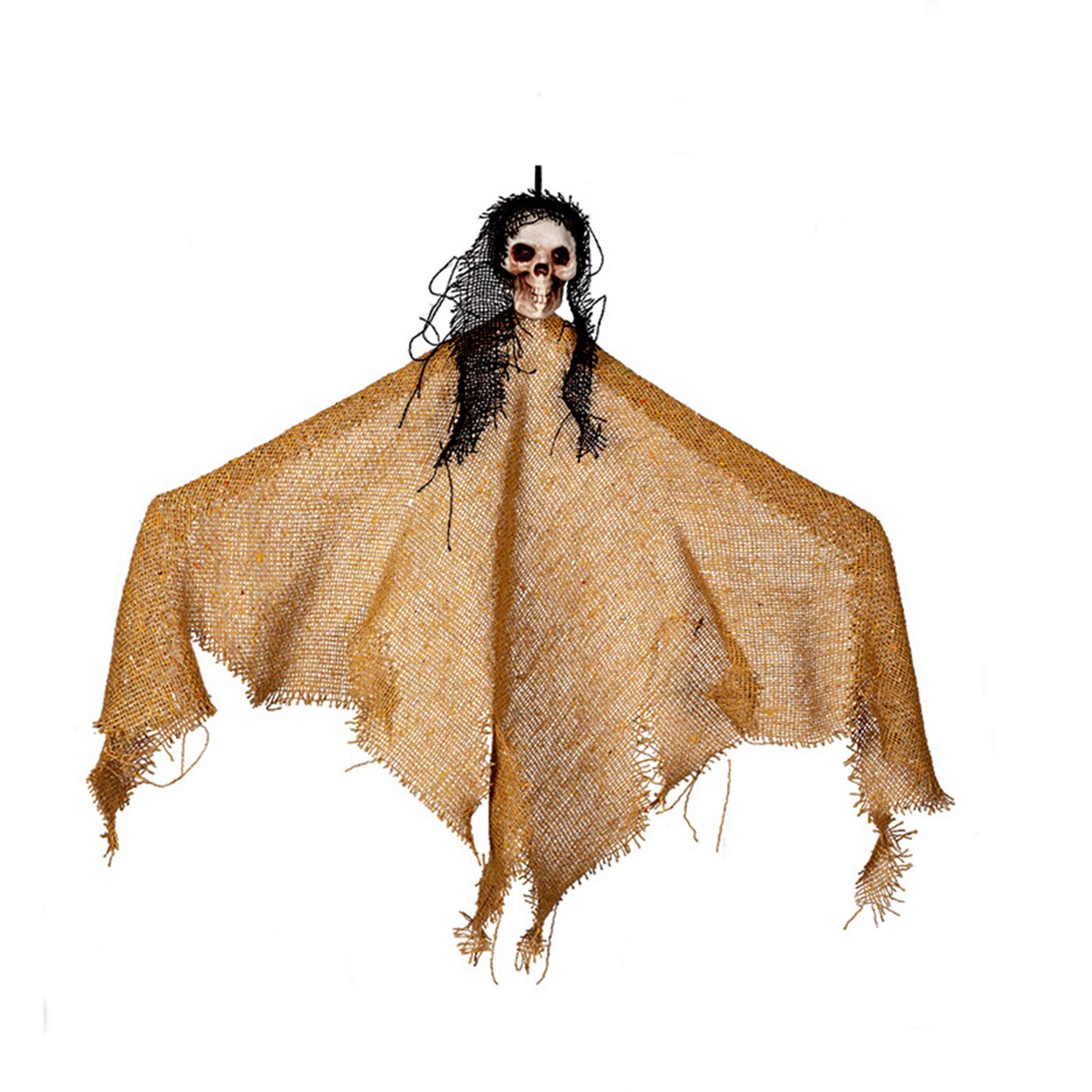 Spooky Halloween Hanging Ghost Realistic With Hanging Rope Ghost Face ...