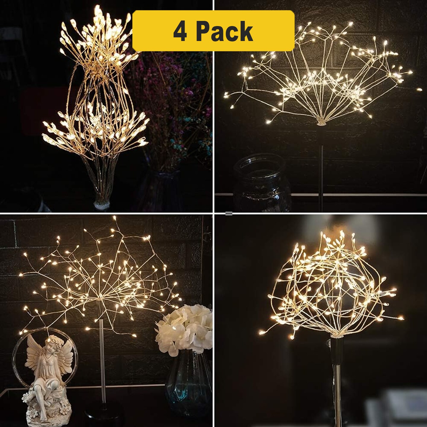 80 LED Battery Operated Dandelion Lights For Christmas | Michaels