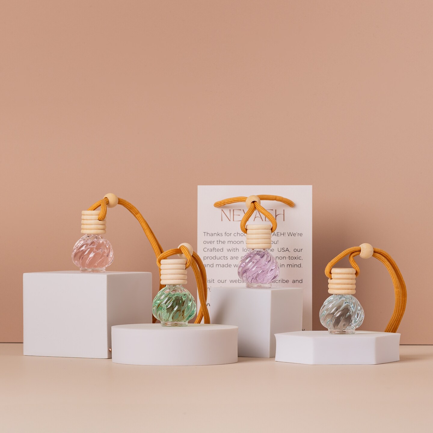 MakerPlace EXCLUSIVE-NEVAEH-Car Air Freshener-4 piece GIFT SET|Hanging ...