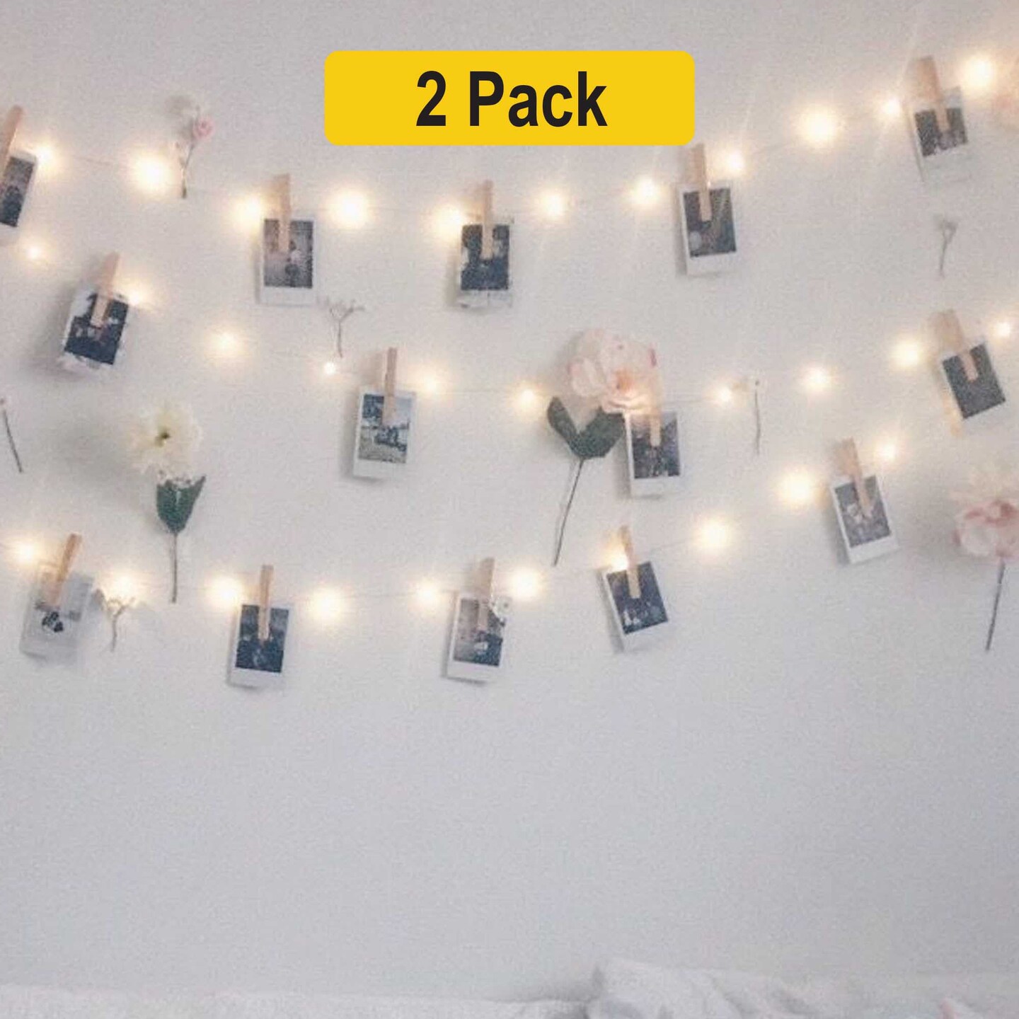 USB 100 LED Silver Copper Fairy Lights — 32ft Flexible Wire for ...