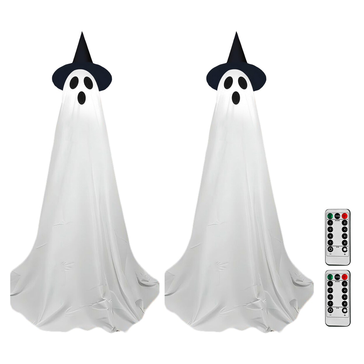 1/2Pcs Halloween Ghost Decorations Outdoor Spooky Standing Ghost With ...